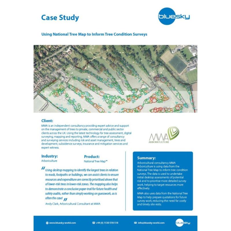 Case Studies National Tree Map - Bluesky Ireland